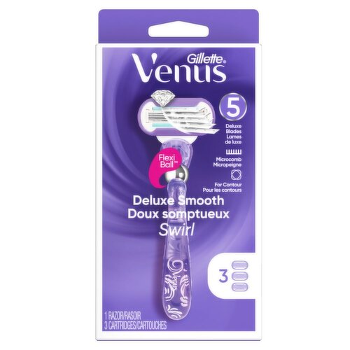 Venus - Deluxe Smooth Swirl Purple Razor - PriceSmart Foods