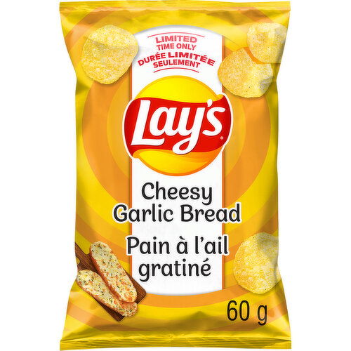 Lays - Cheesy Garlic Bread Chips - Save-On-Foods