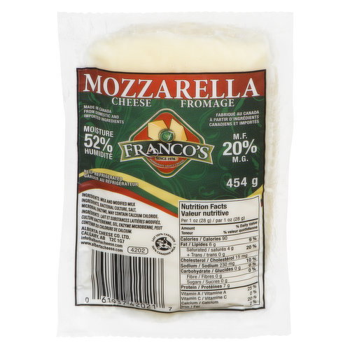 Franco's - Mozzarella Cheese - Save-On-Foods