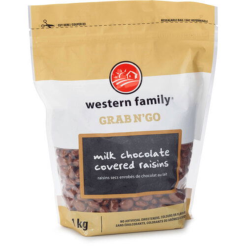 Western Family - Milk Chocolate Covered Raisins - Save-On-Foods