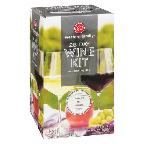 Western Family - 28 Day Wine Kit, California Style Rose - Save-On-Foods