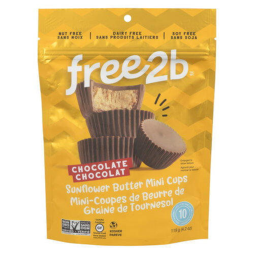 Free2b - Sun Cup Chocolate Mini - Save-On-Foods