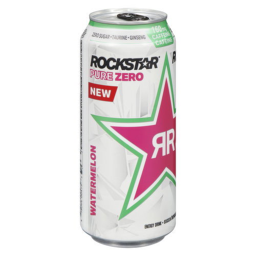 Rockstar - Pure Zero Energy Drink Watermelon - Save-On-Foods