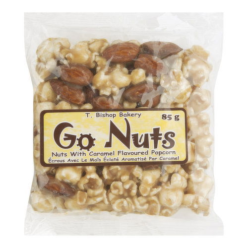 T Bishop Bakery - Go Nuts - Nuts With Caramel Flavoured Popcorn - Save ...